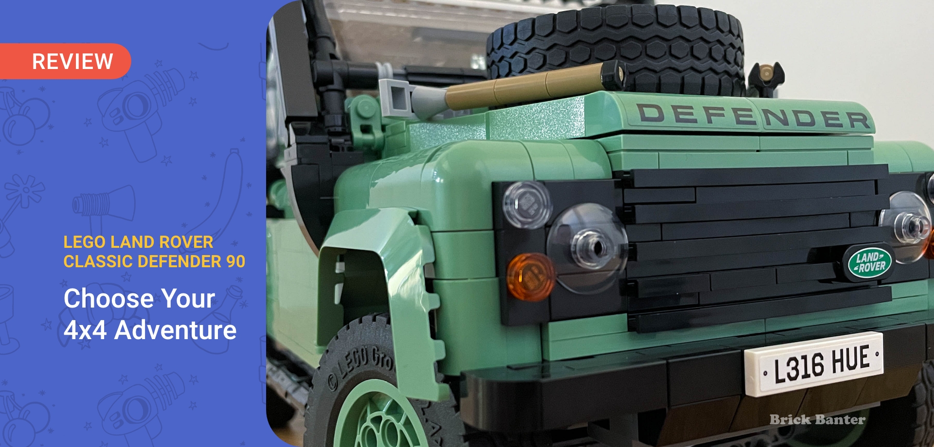 LEGO ICONS Land Rover Classic Defender 90 Review